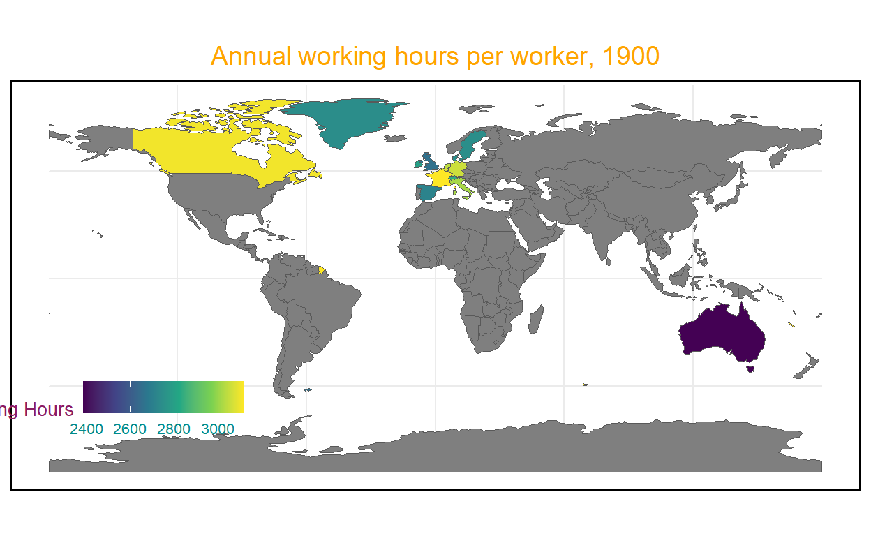 Data visualization | MSc CSS: The Evolution of Working Hours in the World
