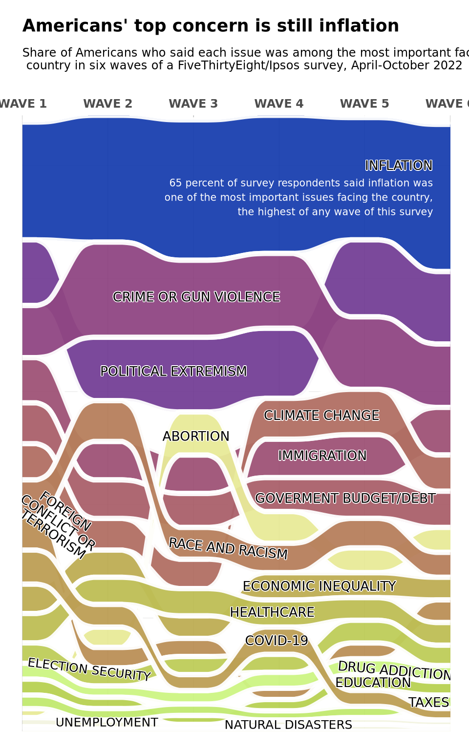Data Visualization | MSc CSS: American's Top Concerns 2022
