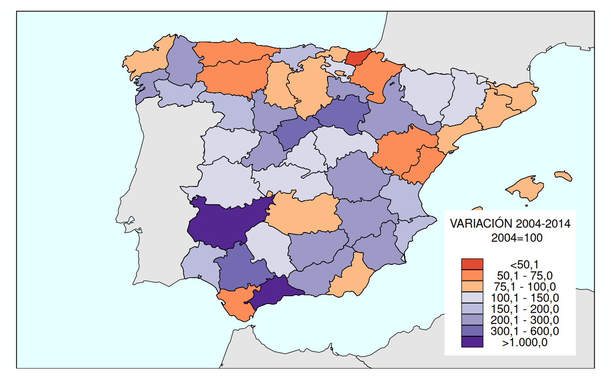 Data Visualization | MSc CSS: Energy Production between 2004 and 2014